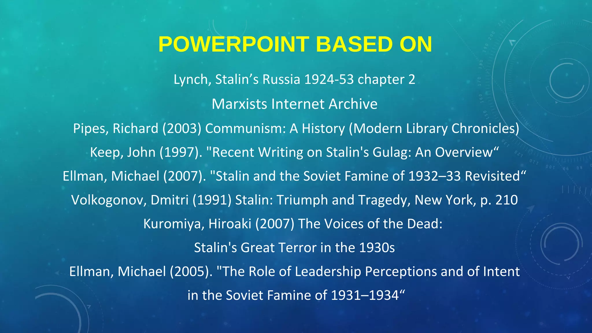 CAMBRIDGE A2 HISTORY: STALIN AIMS IN GOVERNMENT AND ADMINISTRATION | PPT