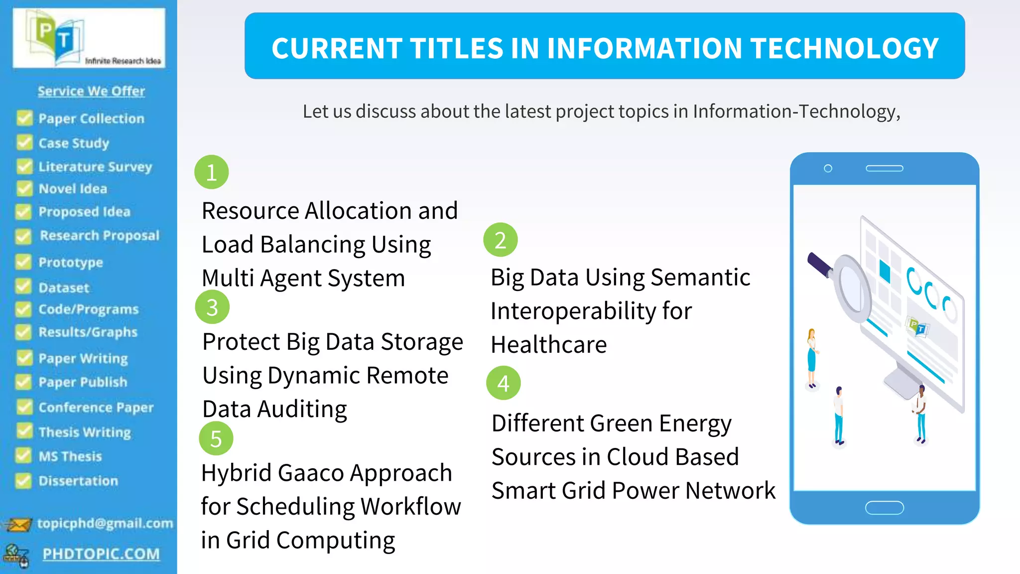 Project Topics in Information Technology | PPTX