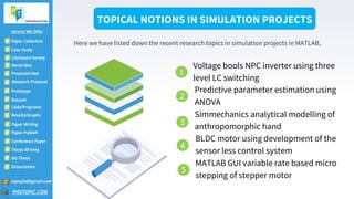 Simulation Projects in Matlab | PPT