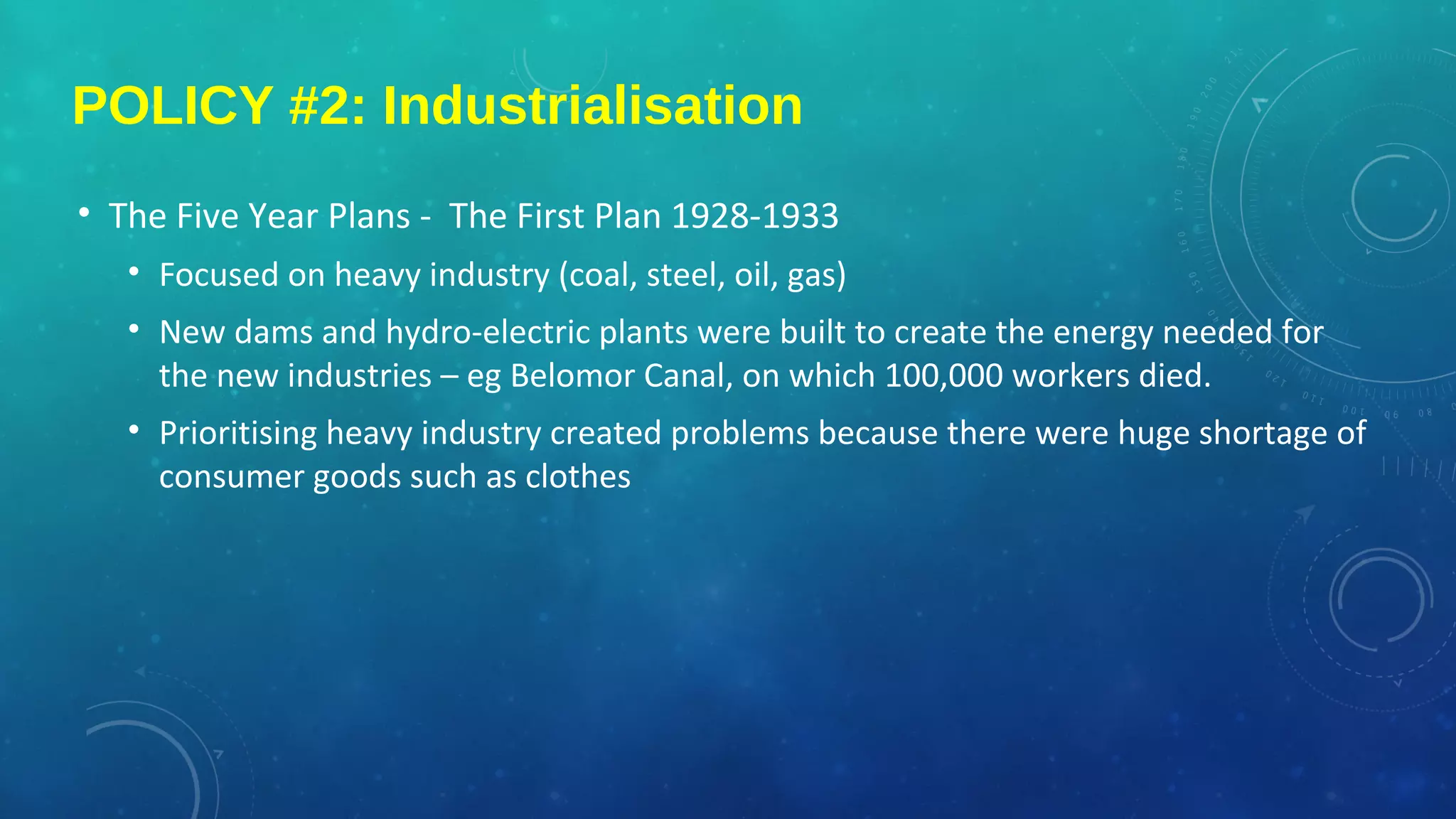 CAMBRIDGE A2 HISTORY: STALIN ECONOMIC AIMS - COLLECTIVISATION AND INDUSTRIALISATION | PPT