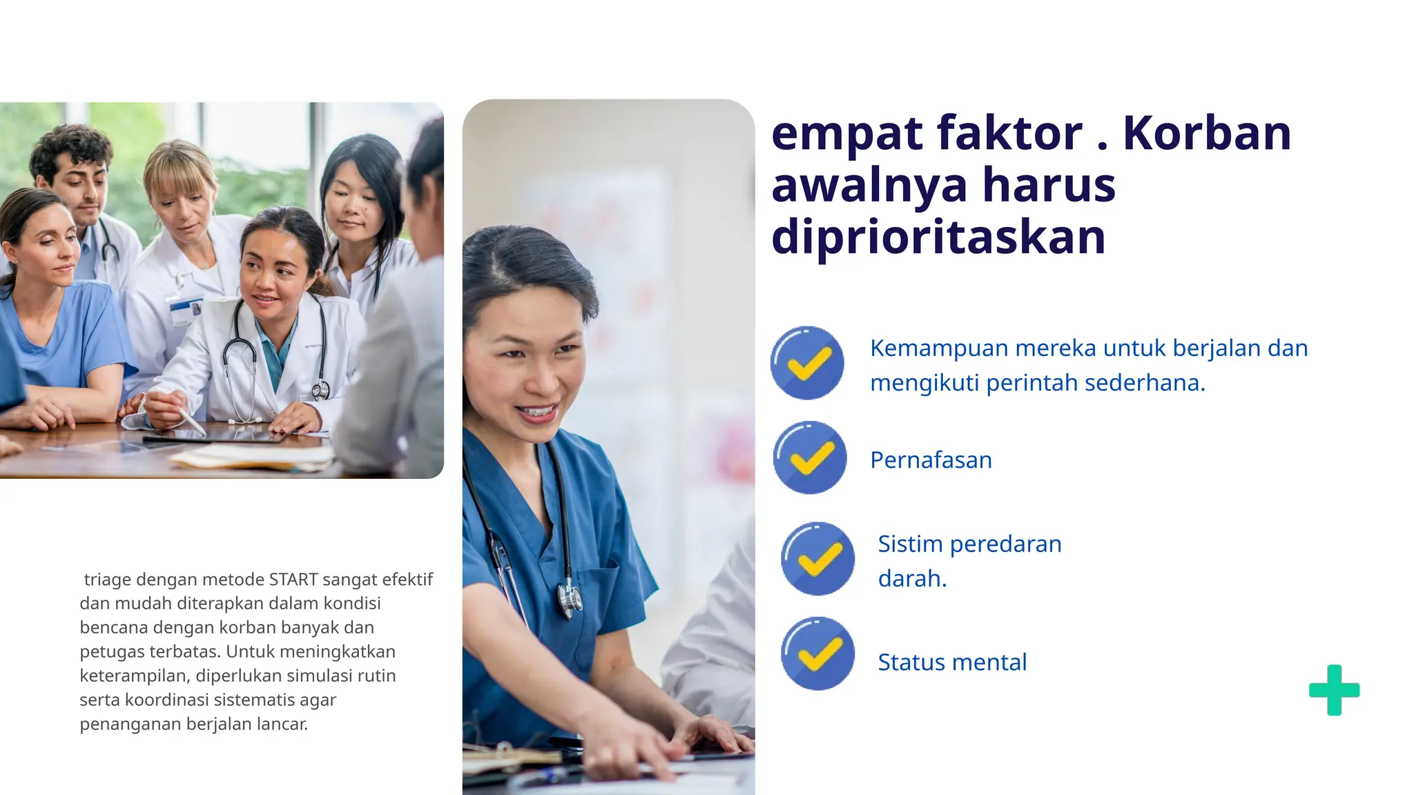 Pembahasan tentang triage bencana dan inhospital | PPTX