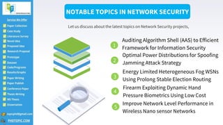 Project Topics on Network Security | PPT