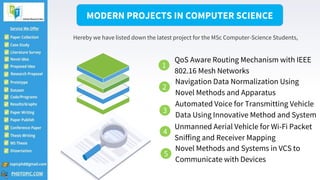 Projects for MSc Computer Science Students | PPTX