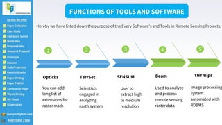 Remote Sensing Projects | PPT