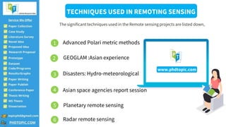 Remote Sensing Projects | PPT