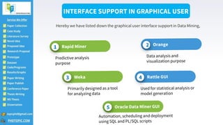 Research Topics in Data Mining | PPTX