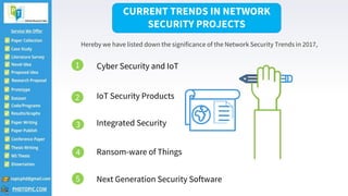 Research Topics in Network Security for PhD | PPTX