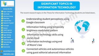 Thesis for Information Technology Students | PPT