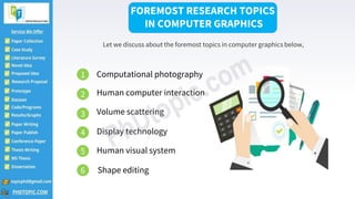 PhD-Guidance-in-Computer-Graphics | PPT