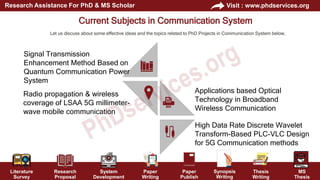 Phd Projects in Communication System Research Guidance | PPTX