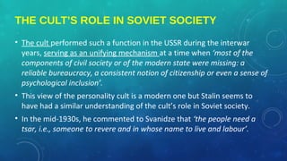 CAMBRIDGE A2 HISTORY: STALIN PERSONAL REPUTATION | PPT | Biographies ...