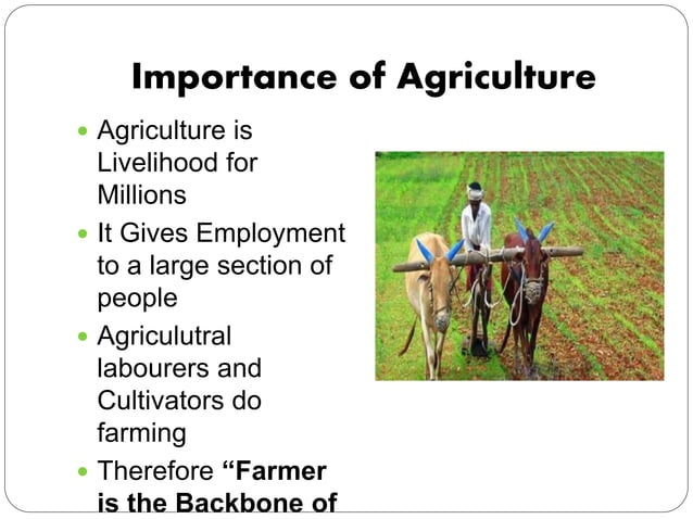 Agriculture in india | PPT