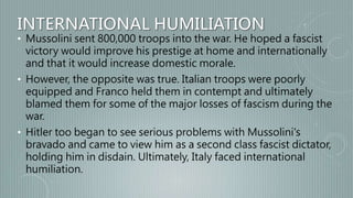 CAMBRIDGE AS HISTORY: AIMS MUSSOLINI FOREIGN POLICY | PPTX