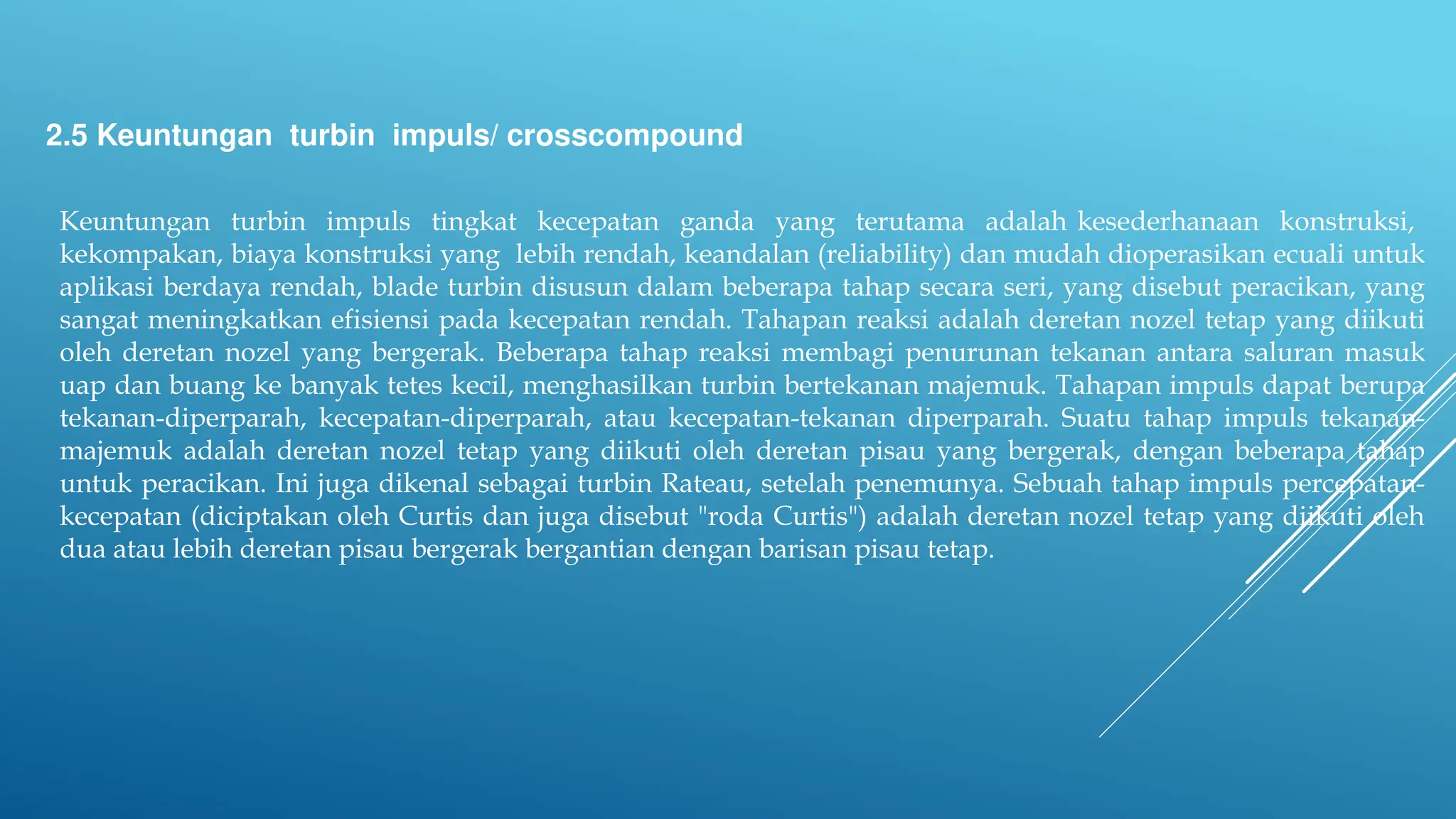 Jenis Jenis Turbine beserta kegunaanya didunia kerja | PPTX