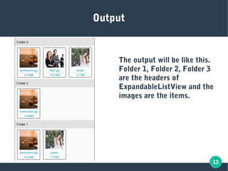 ExpandableListView and GridView | PPT
