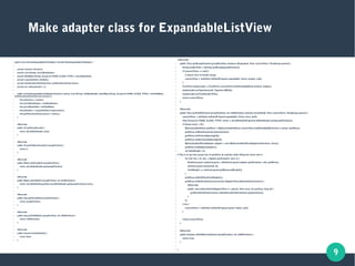 ExpandableListView and GridView | PPT