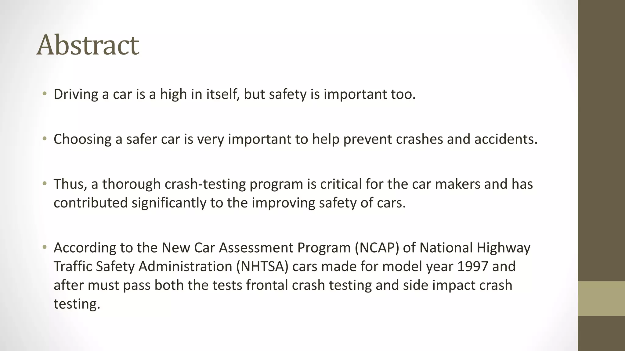 fundamental of crash test | PPTX