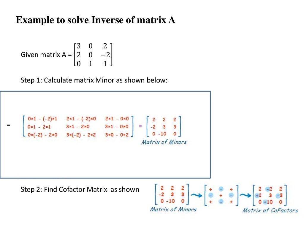matrix algebra