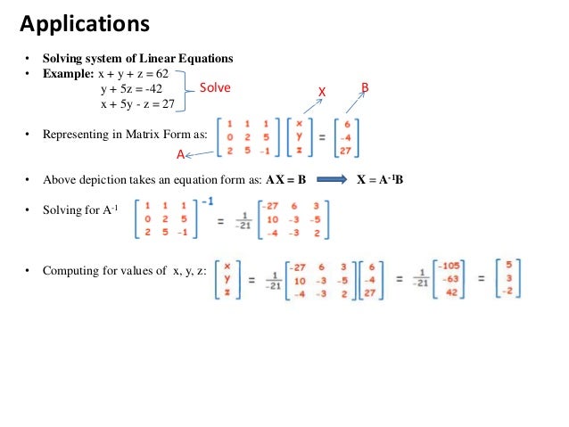 Matrix Algebra