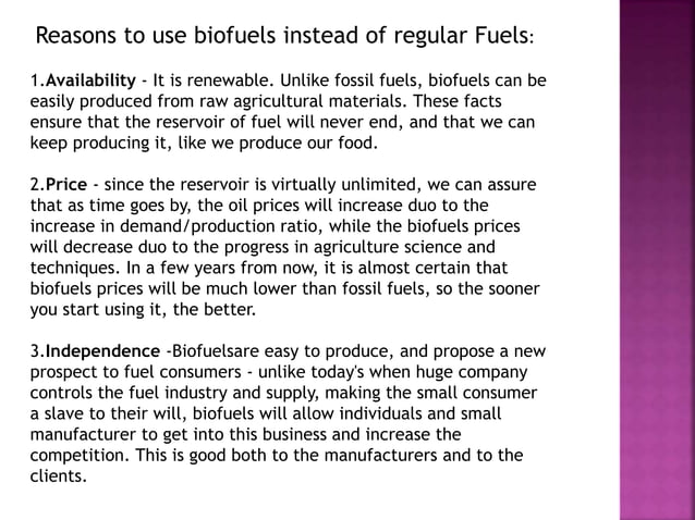 biofuels | PPT