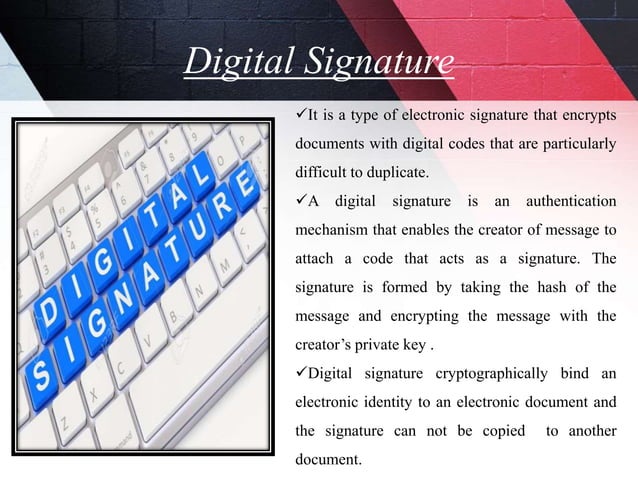 Creation & Verification of Digital Signature using Digisigner | PPTX