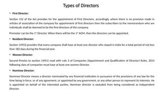 PPT 1 DIRECTOR OF A COMPANY WORKLOAD AND | PPTX