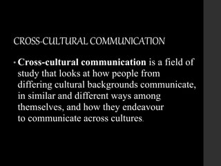 CROSS CULTURAL COMMUNICATION STRATEGIES | PPTX
