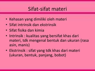 Materi dan Perubahannya (1) | PPTX