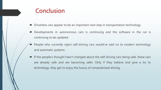 DriverlessCars | PPT