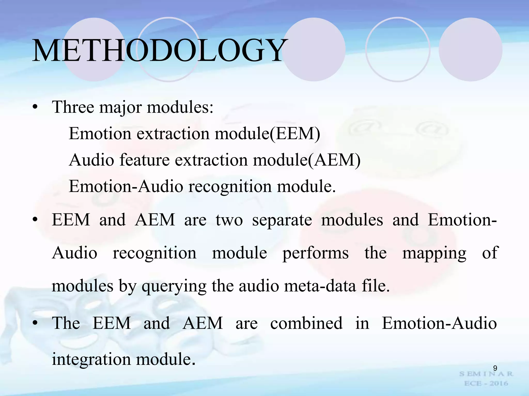 Emotion based music player | PPTX