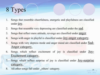 Emotion based music player | PPTX