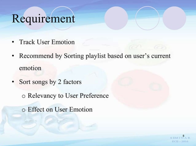 Emotion based music player | PPTX | Digital Audio | Computer Software and Applications