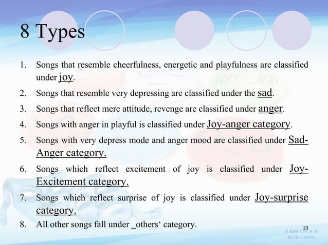 Emotion based music player | PPT