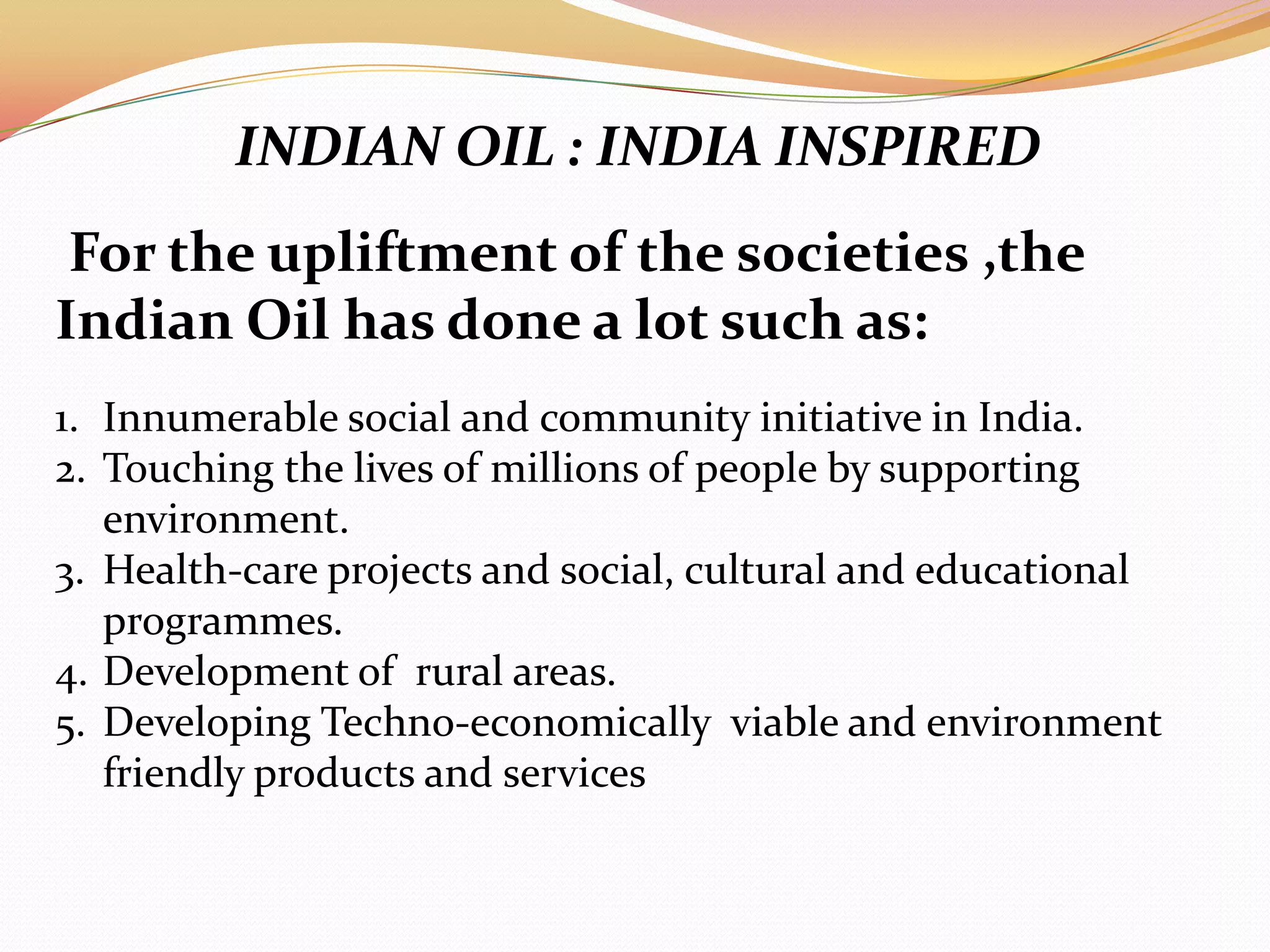 CSR in Indian Oil | PPTX