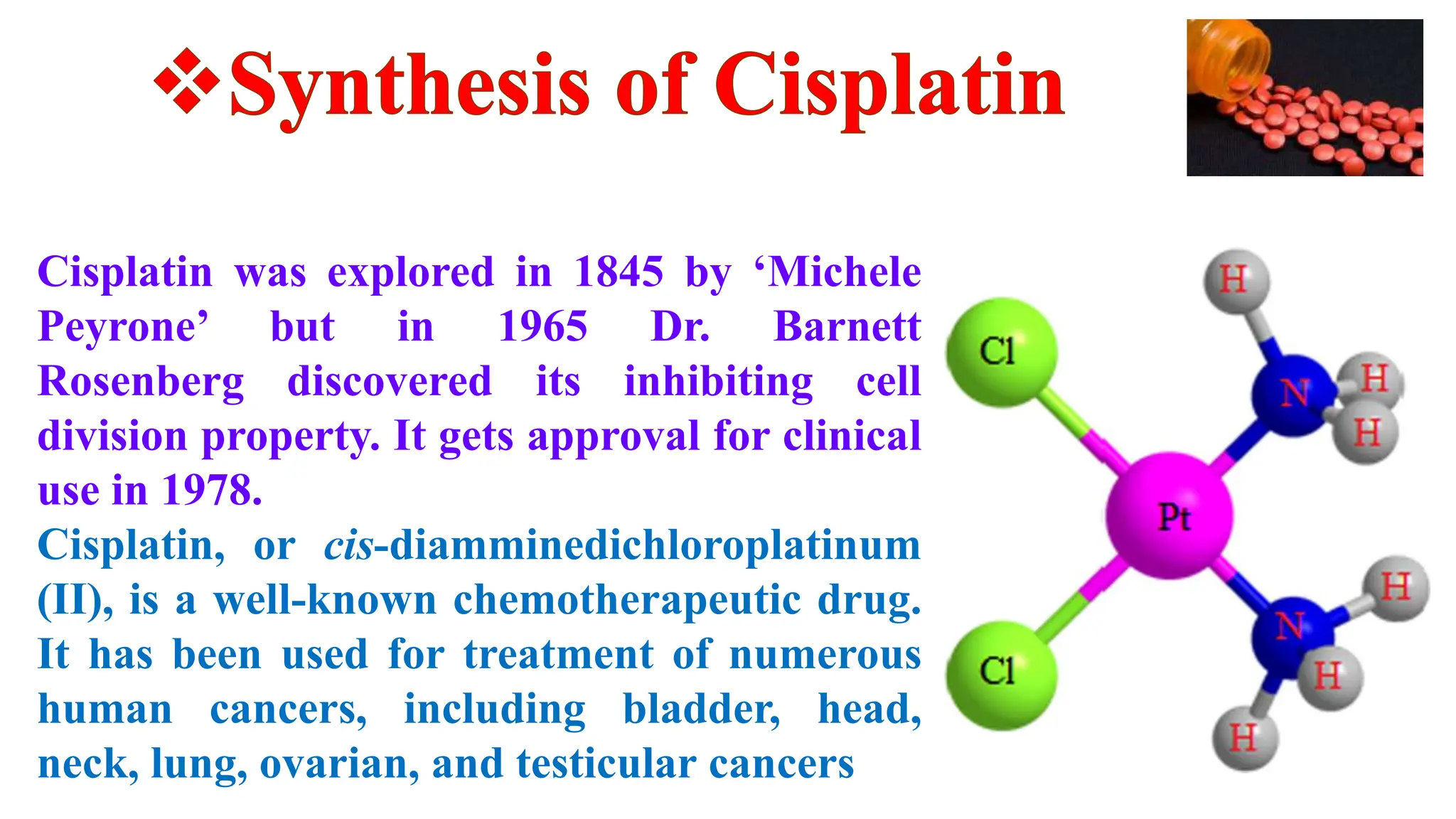 PPT 1 on Cisplatin based metal complexes.pptx