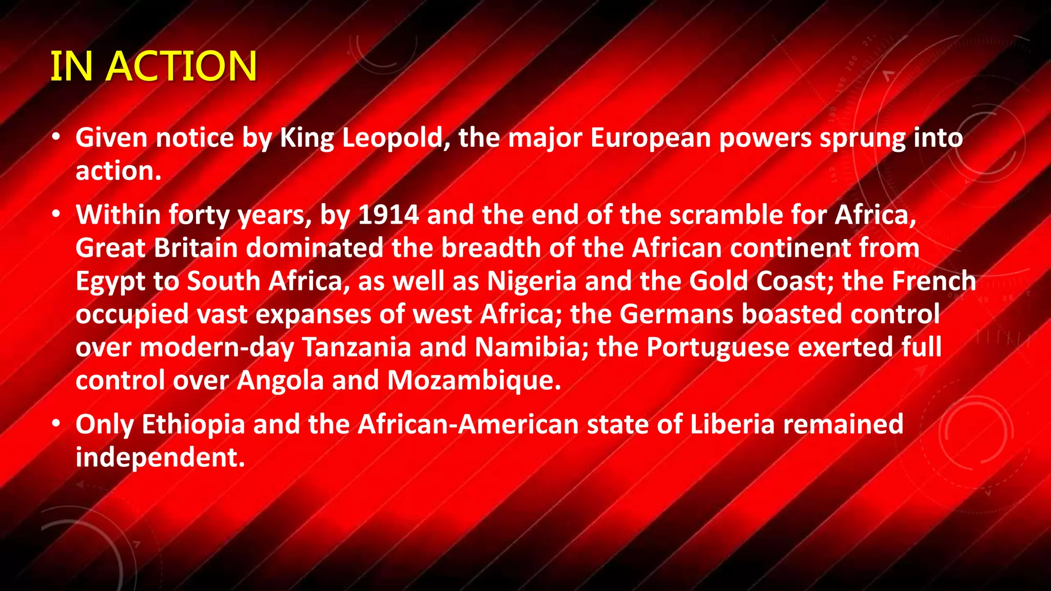 CAMBRIDGE AS HISTORY: SCRAMBLE FOR AFRICA | PPTX