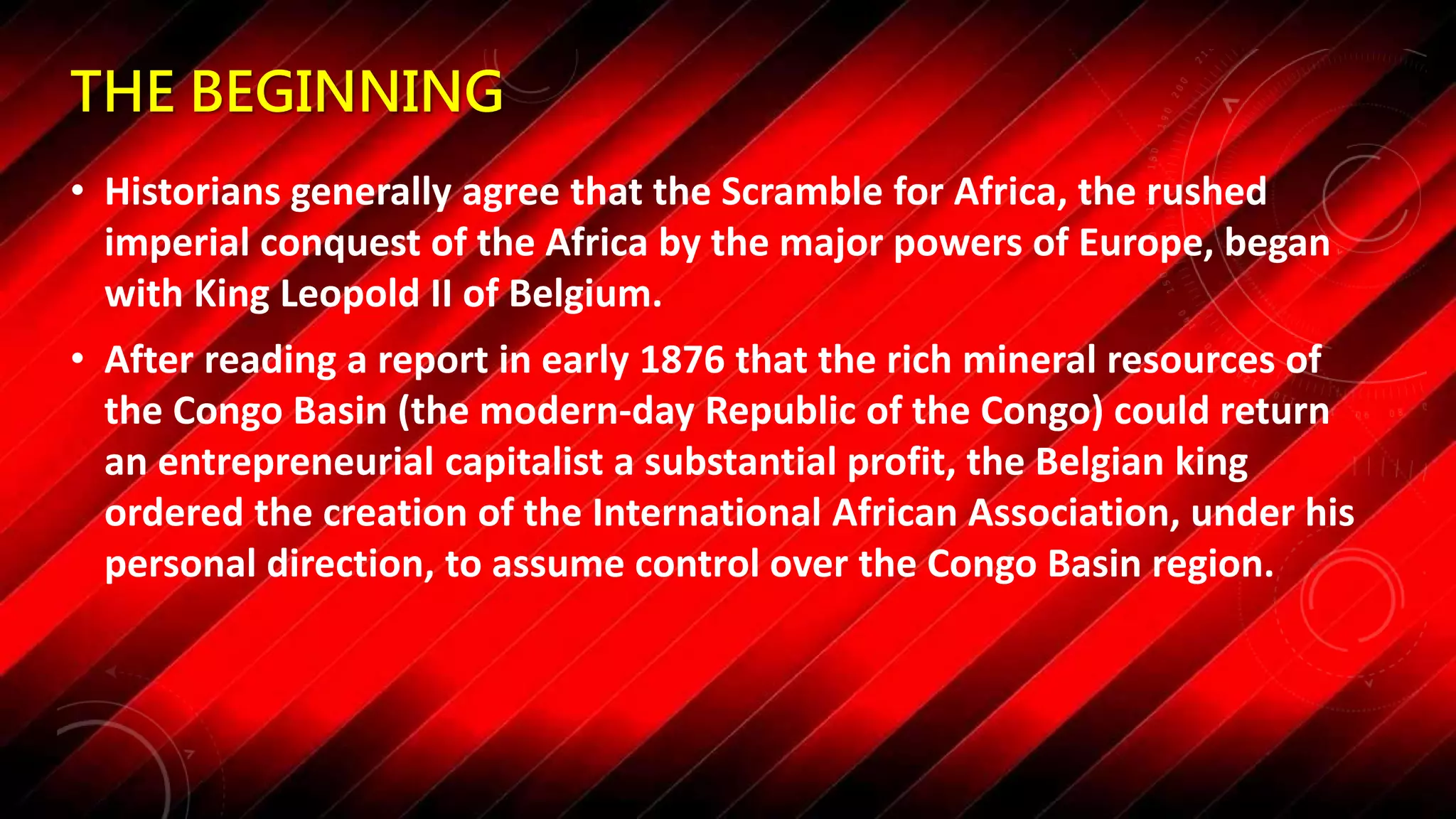 CAMBRIDGE AS HISTORY: SCRAMBLE FOR AFRICA | PPTX