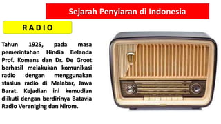 Ppt 1 sejarah penyiaran | PPTX