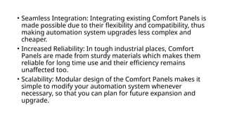 SIMATIC HMI Comfort Panels: Elevate Your Industrial Control | PPT