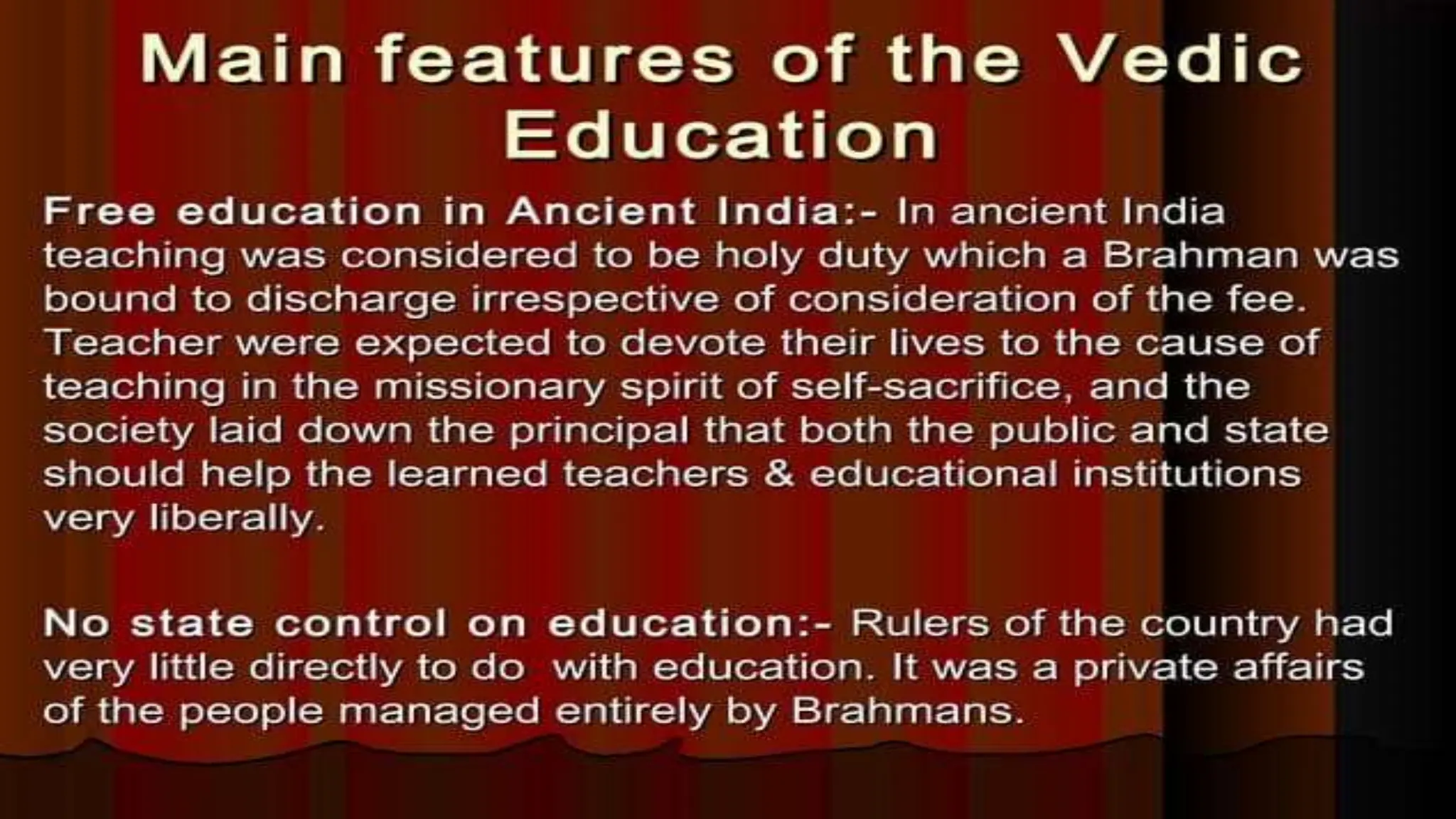 Vedic period education system and process of development | PPTX | Education