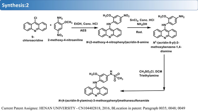 Synthesis and Uses of Amsacrine and Prochlorperazine | PPTX | Cancer ...