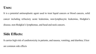 Synthesis and Uses of Amsacrine and Prochlorperazine | PPTX