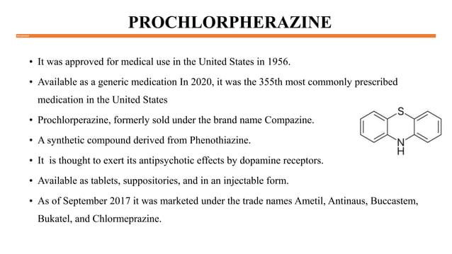 Synthesis and Uses of Amsacrine and Prochlorperazine | PPTX | Cancer ...