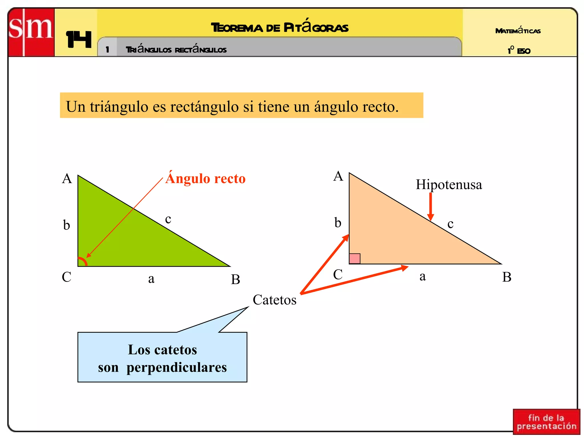 Ppt 1 teorema de pitágoras | PPT