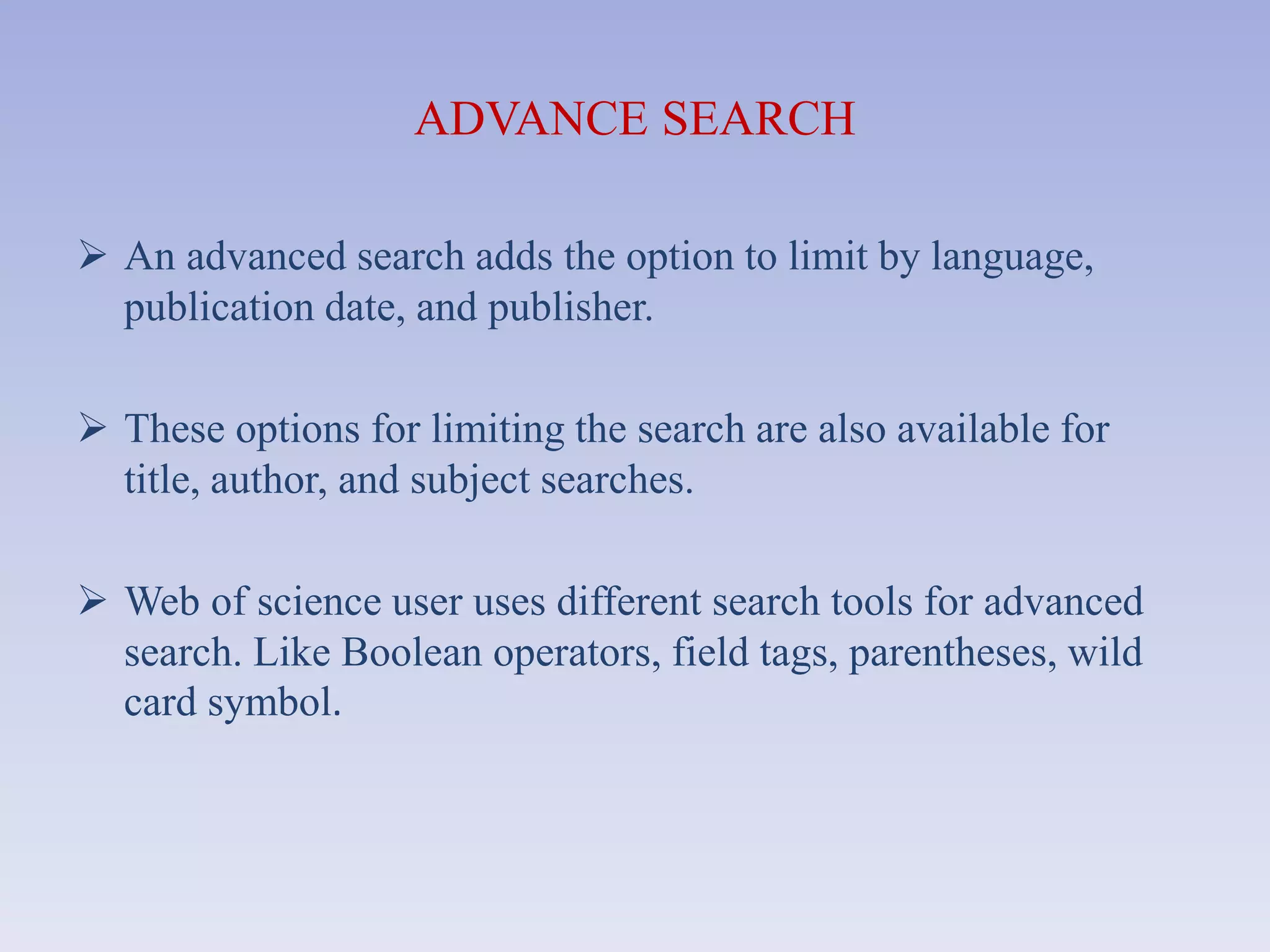 Web of Science | PPTX