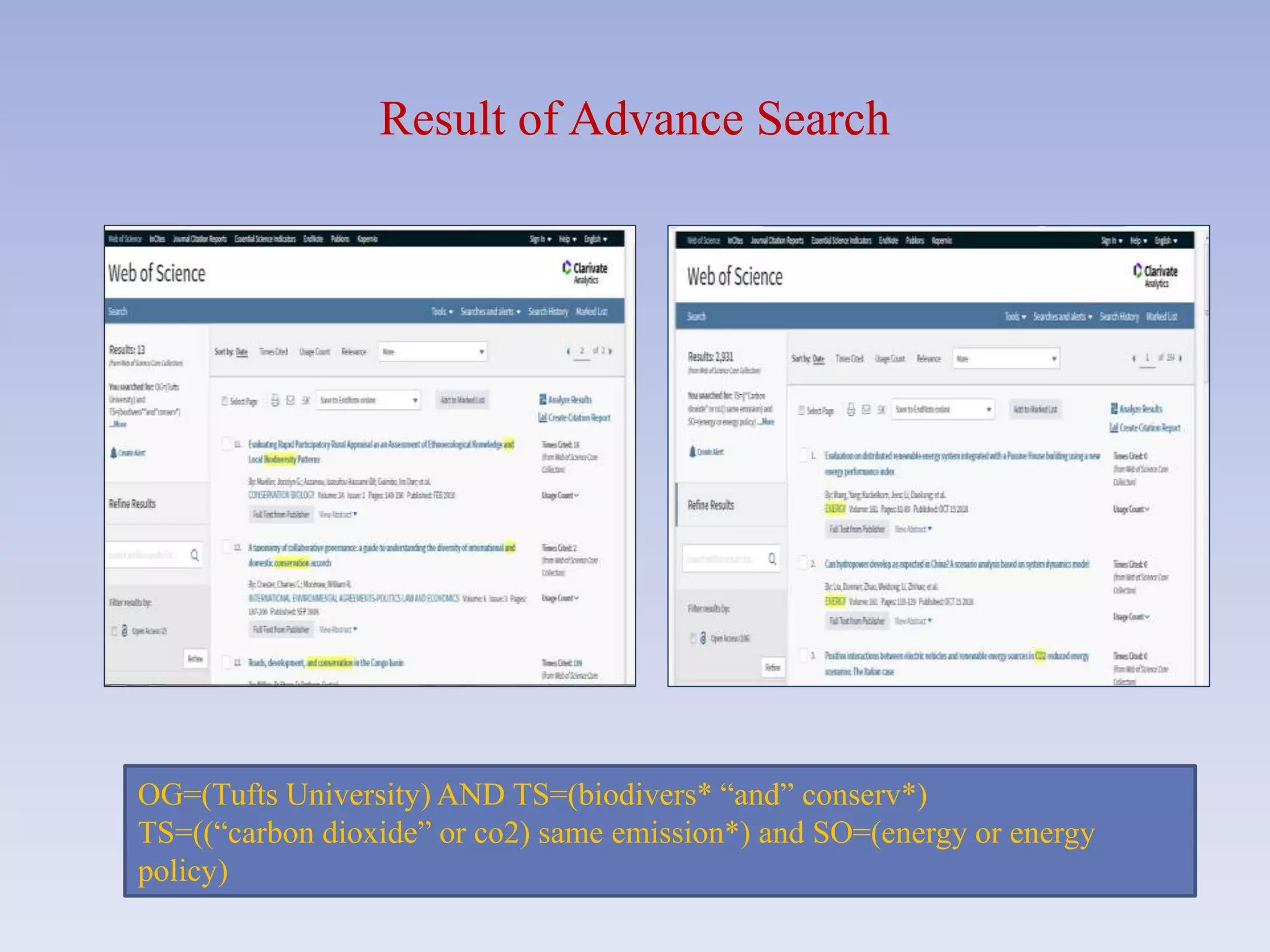 Web of Science | PPTX