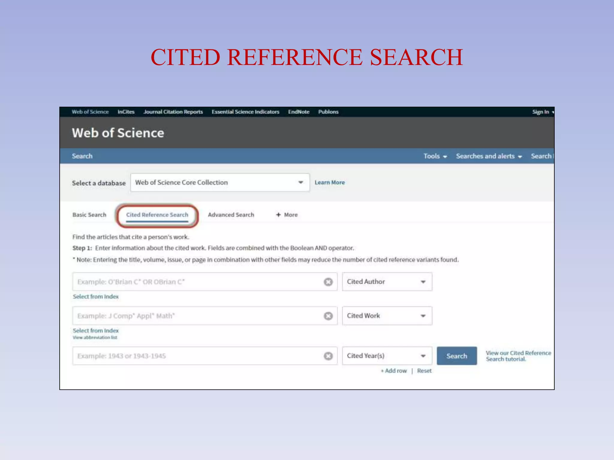 Web of Science | PPTX
