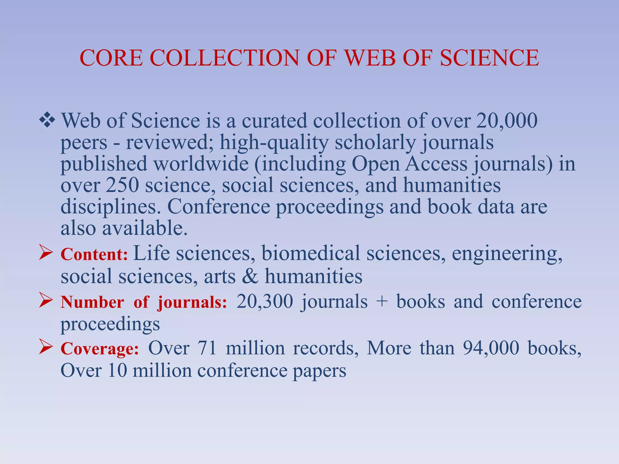 Web of Science | PPTX