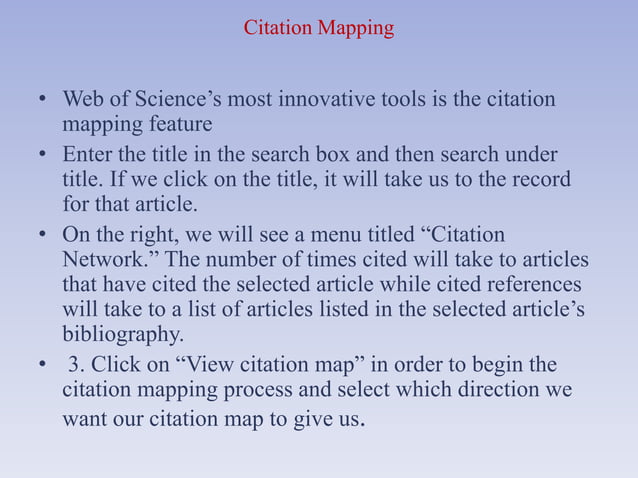 Web of Science | PPTX