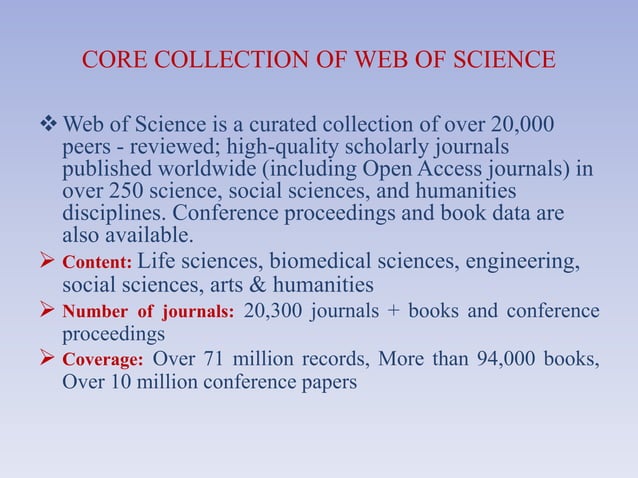 Web of Science | PPTX